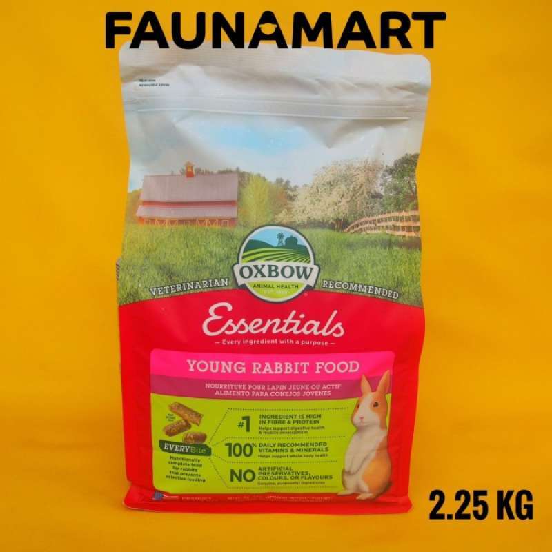 Promo Oxbow Essentials Young Rabbit Food 5lbs (2.25 Kg) Diskon 23% Di ...