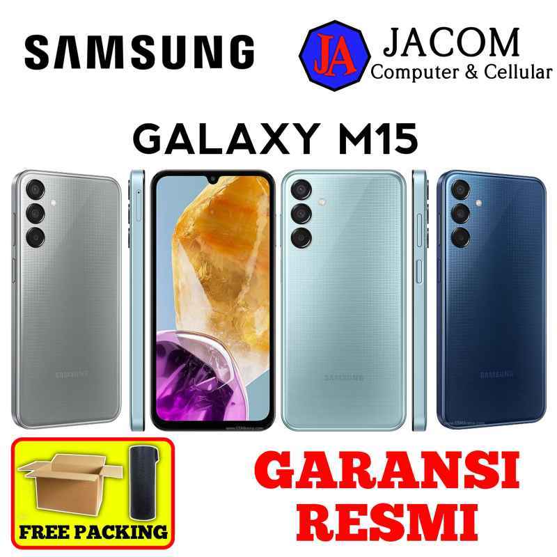 Jual Smartphone Samsung Galaxy M15 5g 6gb/128gb Original Garansi Resmi - Silver No Bonus Di ...