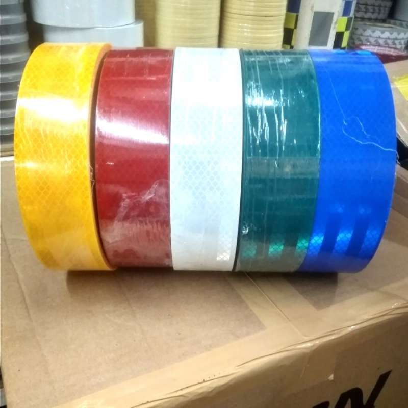 Promo Stiker Reflektif 3m Egp 2 Inci X 45 Mtr, Merah, Putih, Biru ...