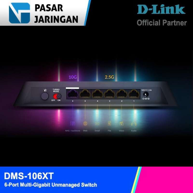 Promo Dms-106xt 6-port Multi-gigabit Unmanaged Switch Diskon 23% Di ...