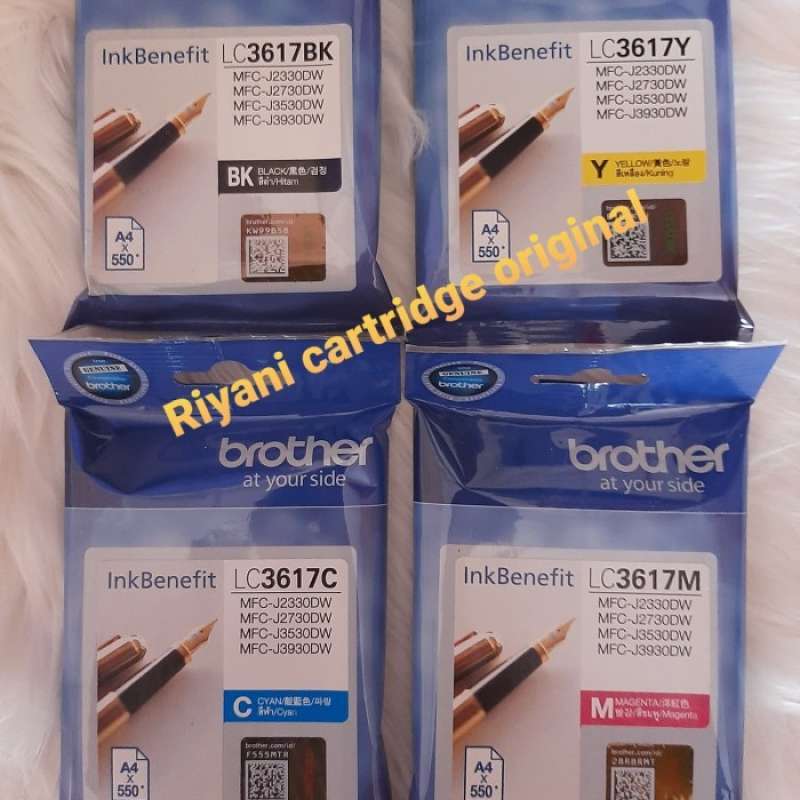 Promo Tinta Cartridge Lc3617 Black Cyan Magenta Yellow 1set Diskon 23% ...