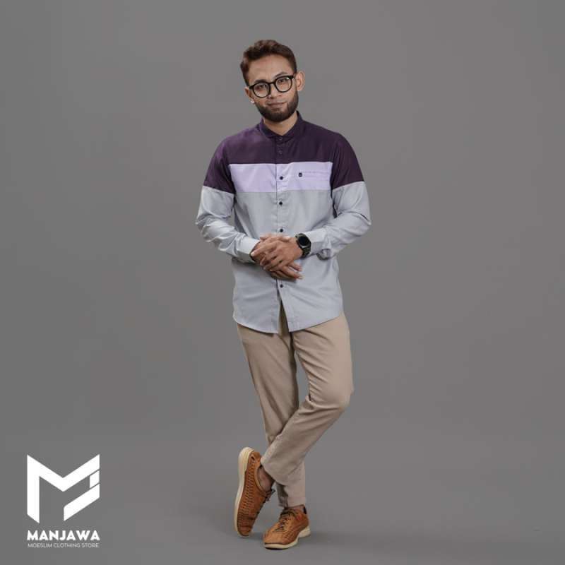 Promo Baju Koko Modern Fadkhera Omeir Lengan Panjang Dan Lengan Pendek ...
