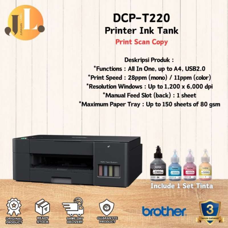 Promo Printer Dcp-t420w Ink Tank Colour All In One T420 Wifi Diskon 23% ...