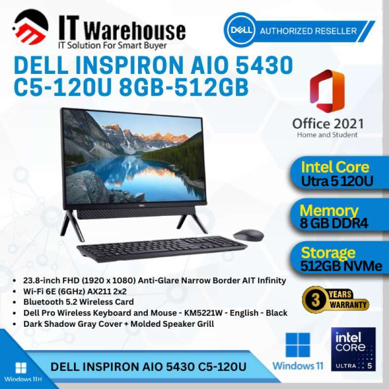Promo Dell Inspiron Aio 5430 C5-120u 8gb/512gb/uma/w11 + Ohs [nt ...