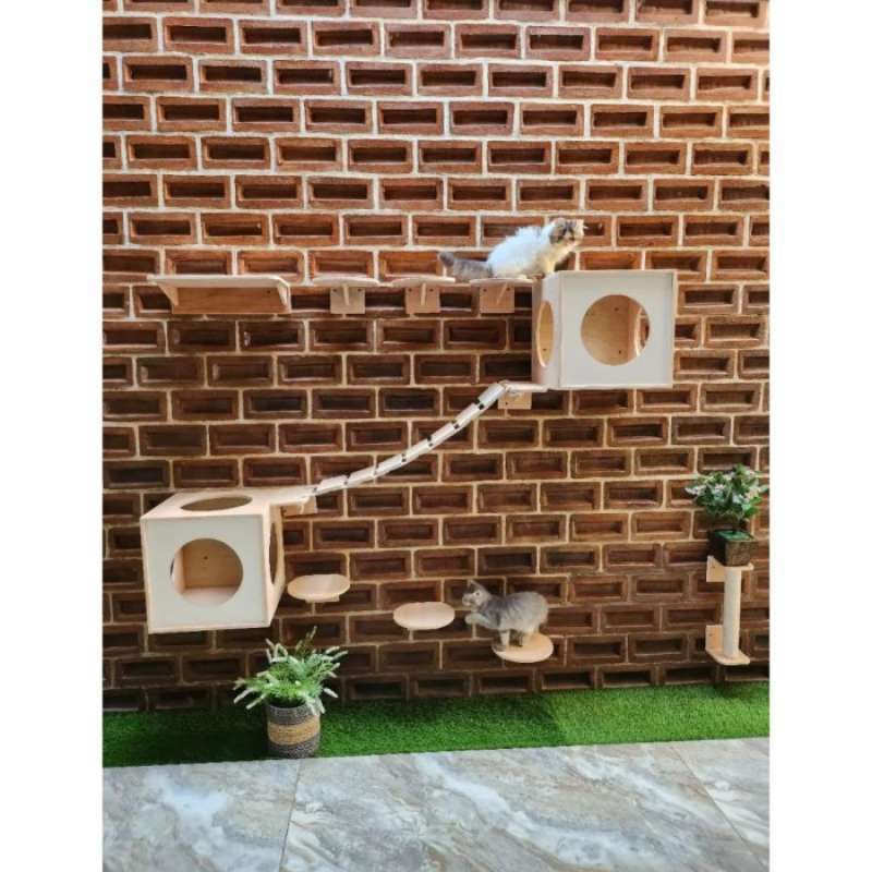 Jual Terbaru Cat Wall Playground | Cat Condo | Cat Tree | Mainan Kucing ...
