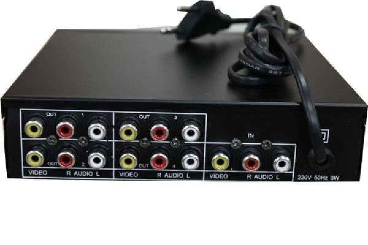 Promo Jual Audio Video Av Splitter Spliter Distributor 4 Channel Amplifier Diskon 23% Di Seller ...