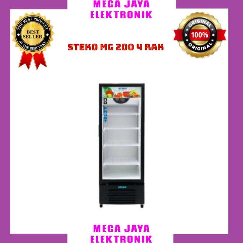 Promo Showcase Pendingin Minuman Steko Mg 200 4 Rak Diskon 23% Di ...