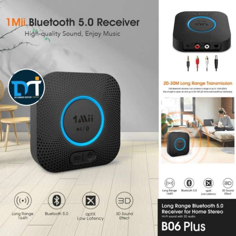 Promo 1mii B06 Plus - Hi-fi Bluetooth 5.0 Audio Receiver Adapter I B06 ...