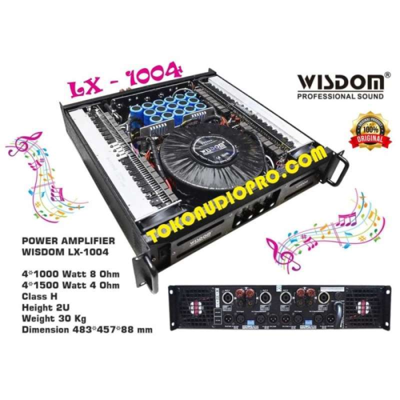 Promo Wisdom Lx-1004 4-channel Power Amplifier Original Diskon 23% Di ...