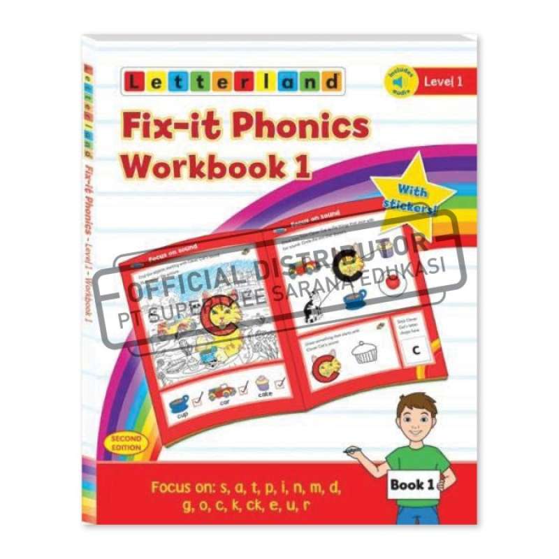 Promo Buku Bahasa Inggris Tk/workbook Fix It Phonics Level 1 Workbook 1 ...