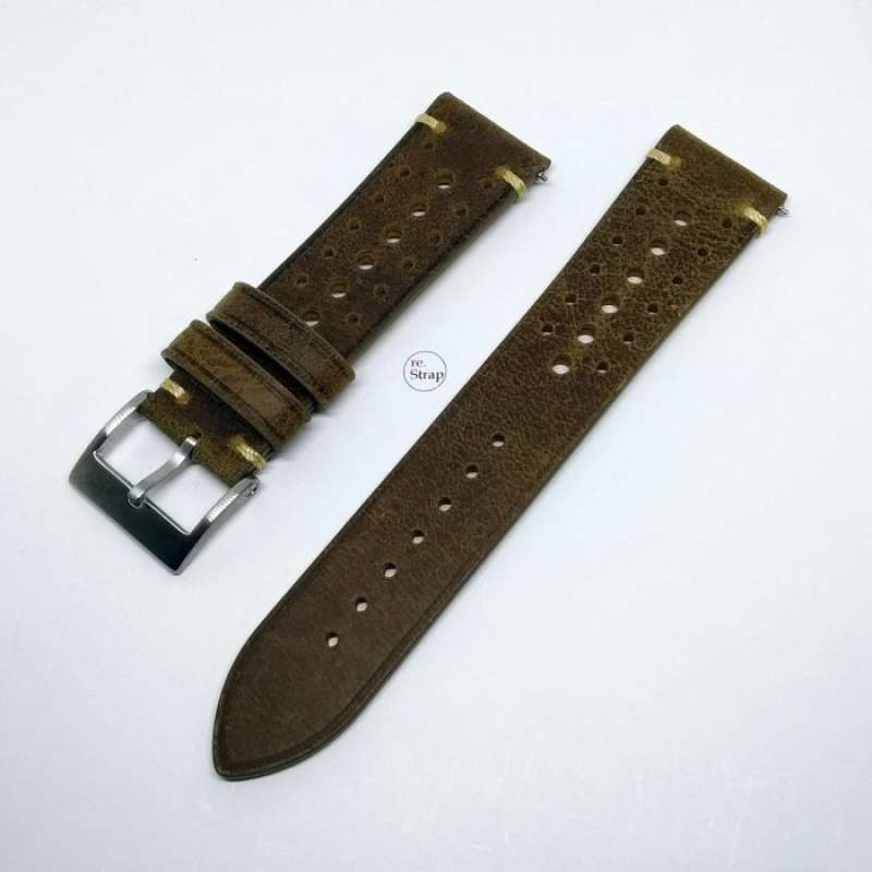Promo Tali Jam Kulit Leather Strap Quick Release - Brownish Yellow Li19 ...