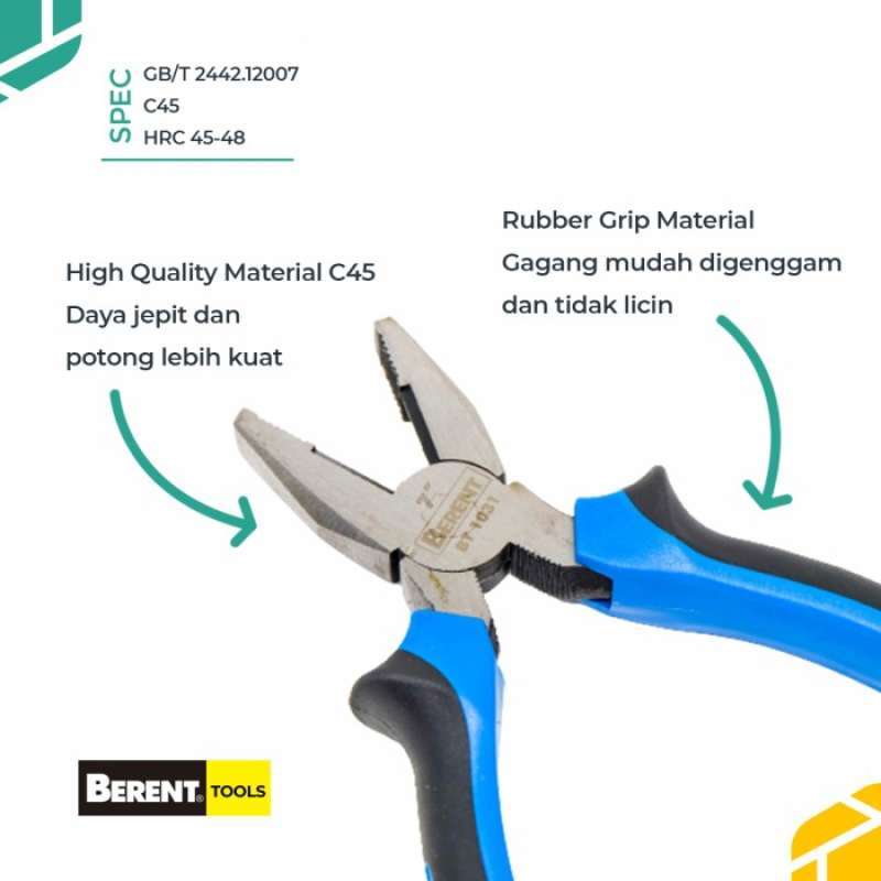 Promo Berent Tang Kombinasi 7 Inch Combination Plier Bt1031 Diskon 23% ...