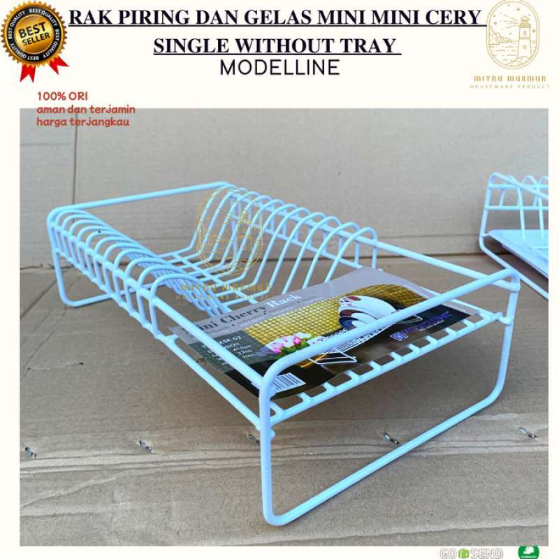 Jual New!! Rak Piring Gelas Mini Polos Dan Nampan / Mini Rack Cherry ...