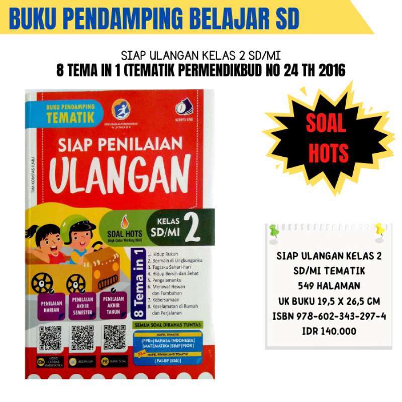 Promo Buku Kumpulan Soal Sd-siap Penilaian Ulangan Sd/mi Kelas 2 Diskon ...