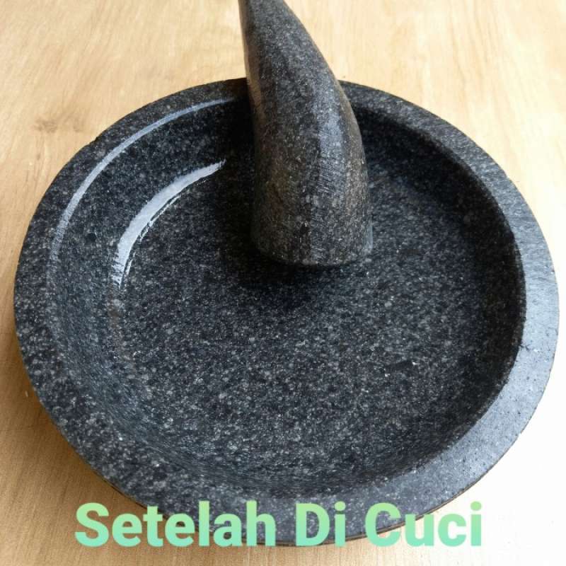 Jual Cobek Batu Asli / Cowet / Lemper 20 Cm Gratis Ulekan - 20 Cm Di ...