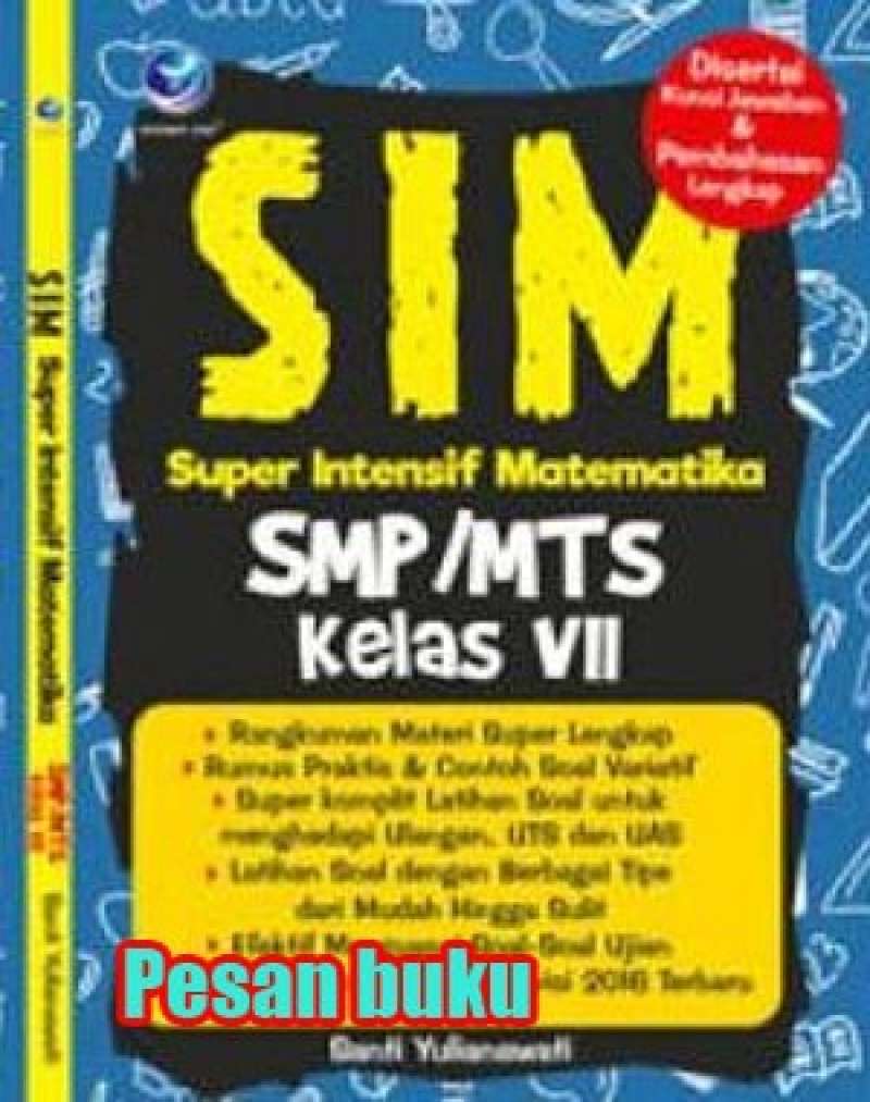 Promo Buku Sim: Super Intensif Matematika Smp/mts Kelas Vii Diskon 23% Di Seller Zawaru Store ...