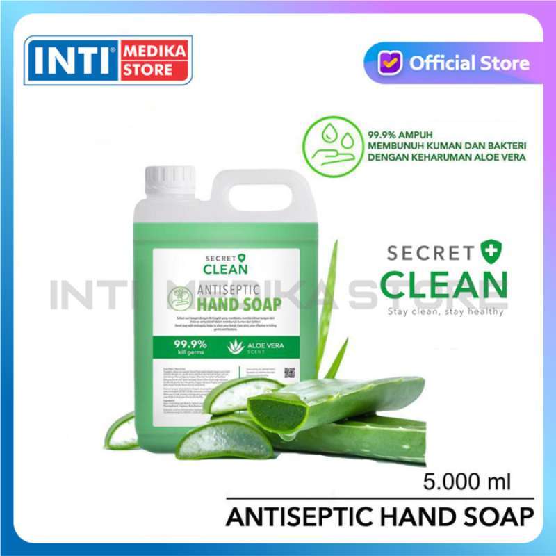 Jual Secret Clean - Hand Soap Antiseptic 5 Liter | Sabun Cuci Tangan 5 ...