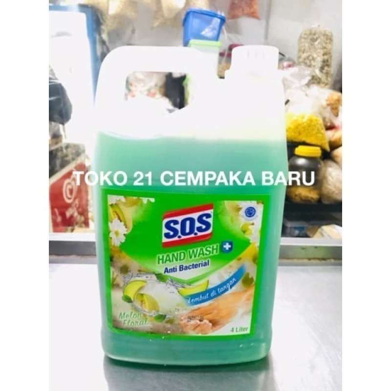 Jual Sos Hand Wash Melon Floral Jerigen 4 Liter | Sos Sabun Cuci Tangan ...