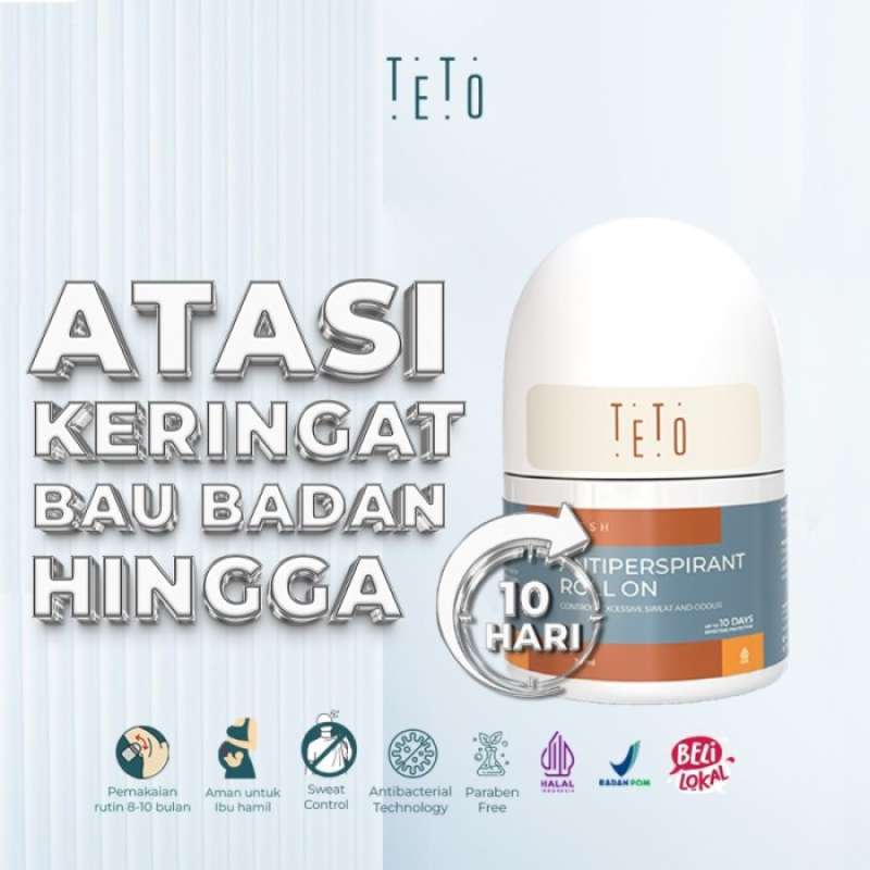 Jual Teto | Antiperspirant Roll On 30ml | Deodorant Roll On ...