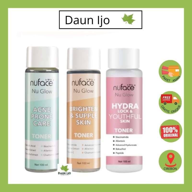 Promo Nuface Nu Glow Toner 100ml Diskon 6% Di Seller Toko Daun Ijo ...
