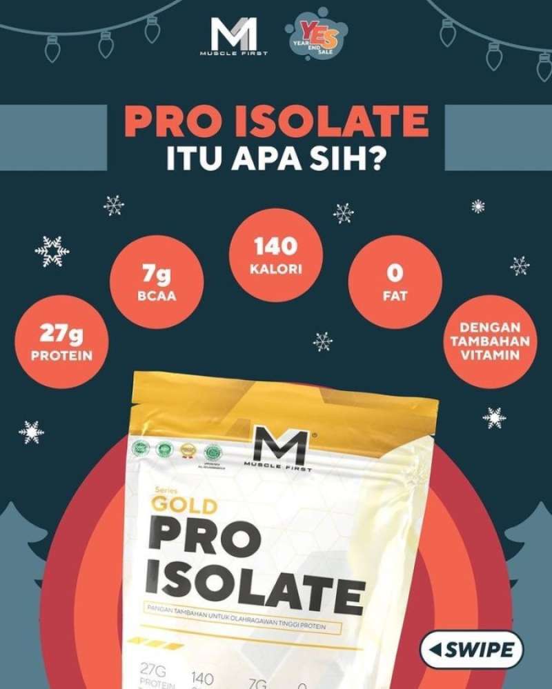 Promo Muscle First M1 Gold Series Pro Isolate Whey Protein 5lbs Diskon ...