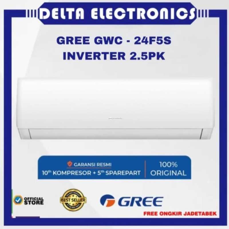 Jual Gree Gwc-24f5s Inverter F1 Series Ac Split [2.5 Pk] / Indoor ...
