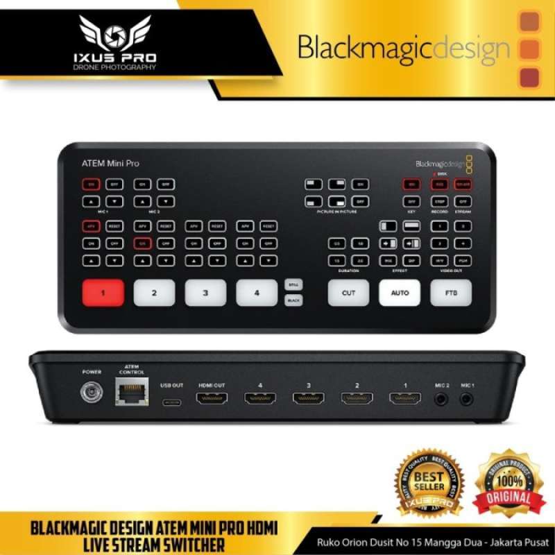 Promo Blackmagic Design Atem Mini Pro Hdmi Live Stream Switcher - 4ce3 Diskon 23% Di Seller ...