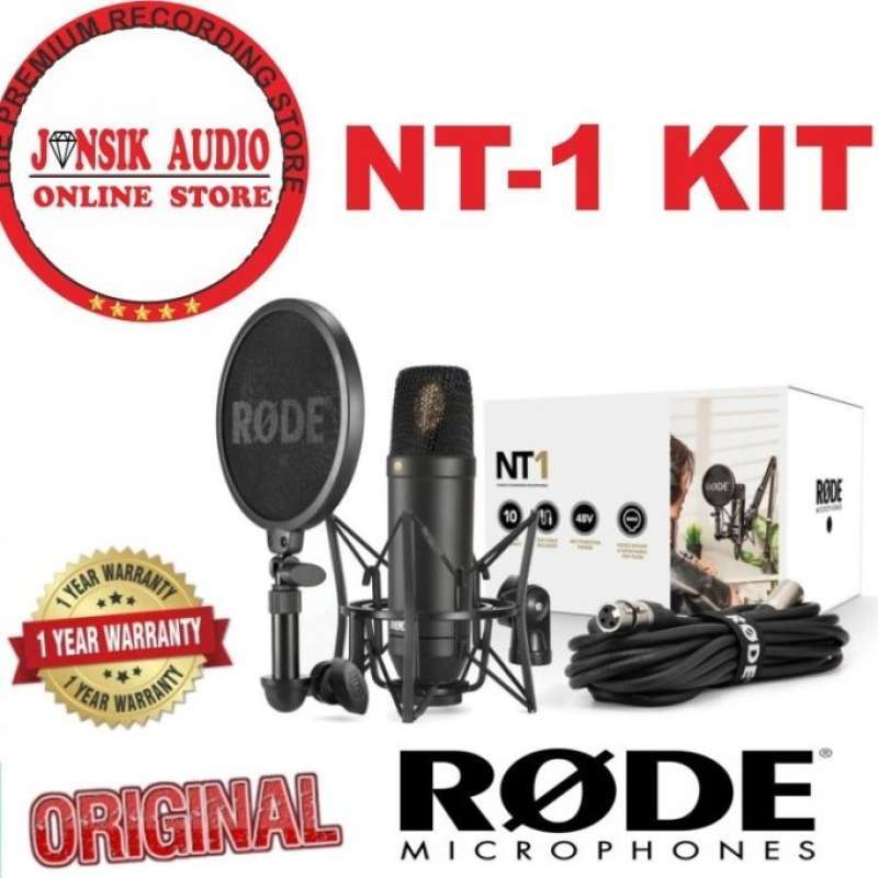 Promo Rode Nt1 Kit Cardioid Condenser Rode Nt-1 Kit Diskon 23% Di ...