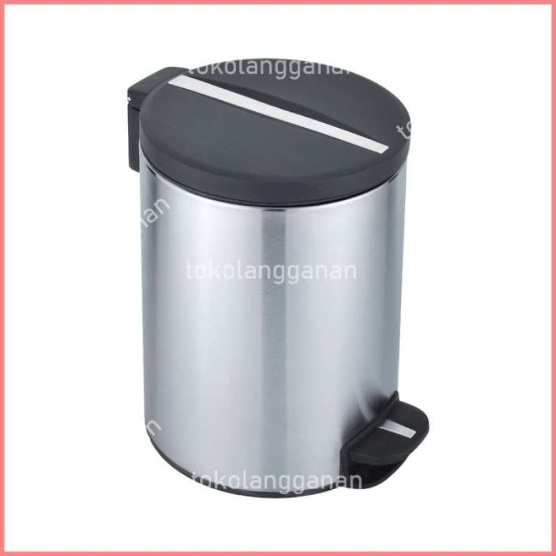 Promo Krisbow Tempat Sampah Pedal Stainless Steel Pp 5 Ltr Diskon 23% Di Seller Asmaraka Store ...