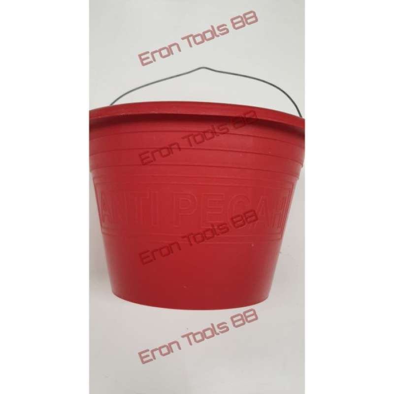 Promo Ember Cor Kecil Anti Pecah / Ember Plastik Merah / Ember Bangunan ...