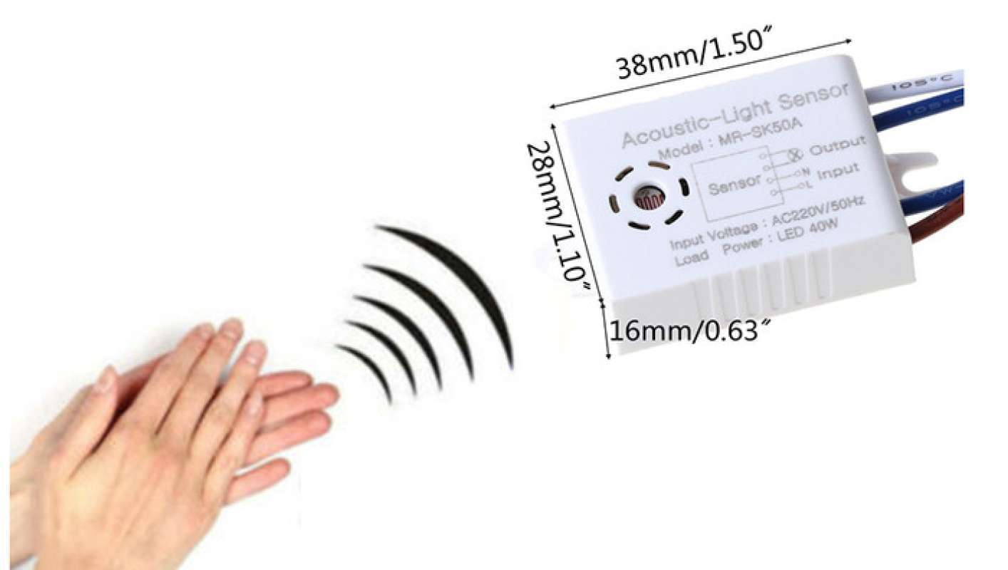 Jual Saklar Lampu Tepuk Tangan Ac180-265v 50/60 40w Dengan Sensor ...