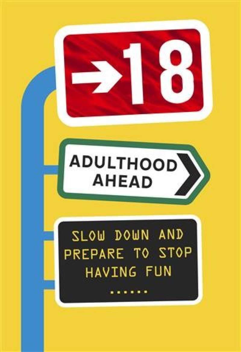 Jual Greeting Card- Hallmark- Kartu Ucapan- 18th Birthday- Adulthood ...