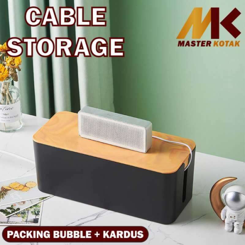 Promo Cable Management Organizer Box Kotak Penyimpanan Kabel Colokan ...