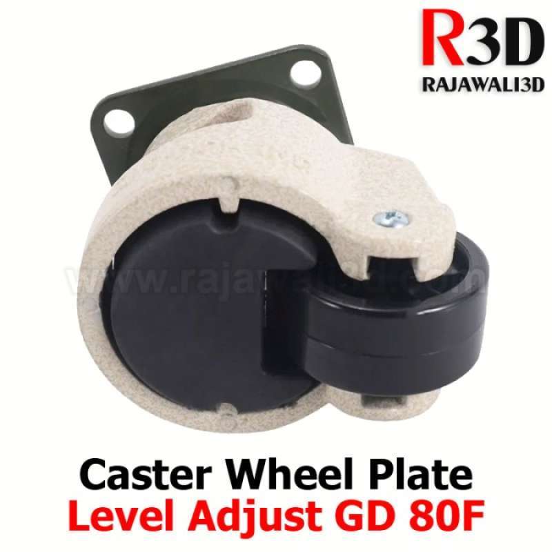 Jual Heavy Duty Roda Caster Wheels Plate Gd 80f Leveling Adjustable Di ...