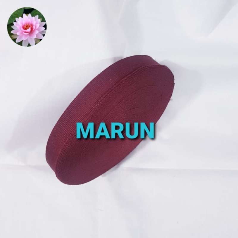 Jual Tali Webing Bahan Kain Lebar +-2cm Harga Per Roll Isi +- 25 Meter ...