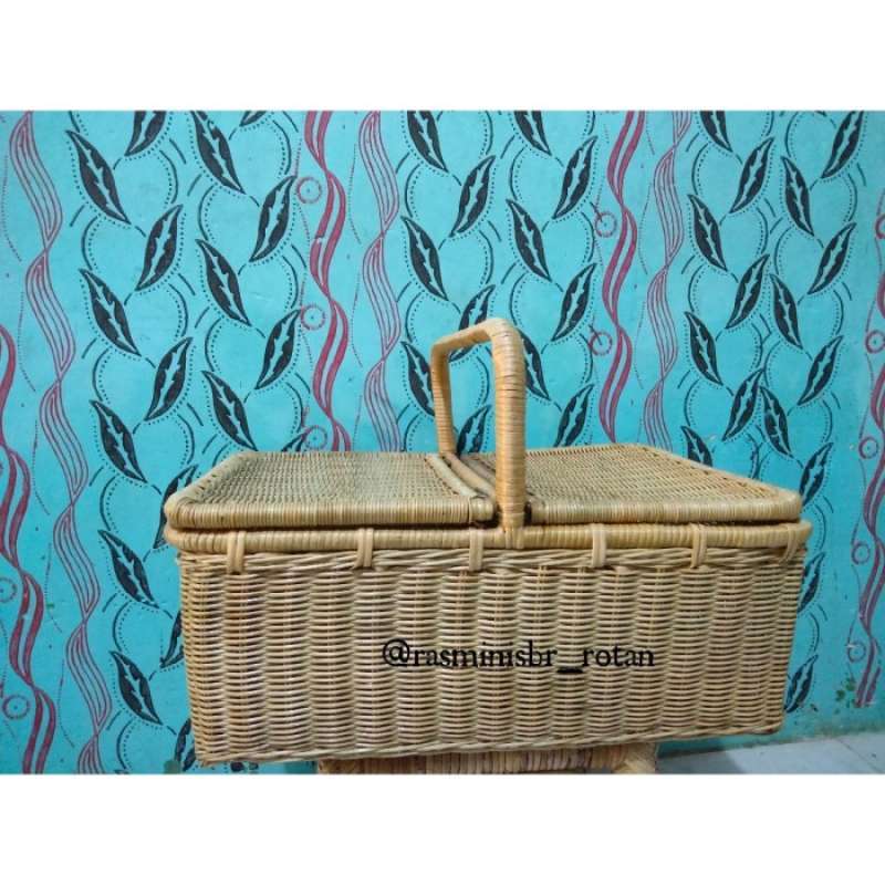 Promo Keranjang Piknik Rotan Jumbo Diskon 23% Di Seller Asmaraka Store ...