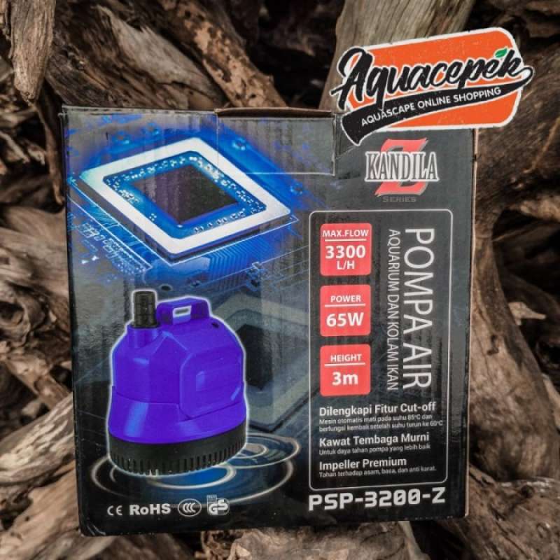 Promo Kandila Psp 3200-z 65w Filter Pompa Air Celup Kolam Ikan Aquarium ...
