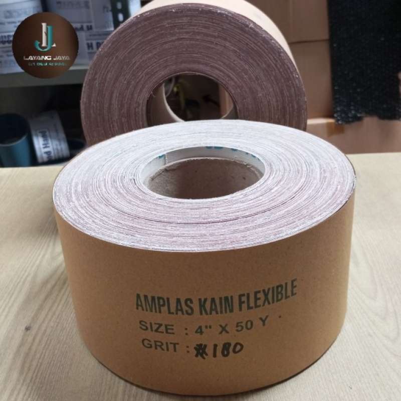 Jual Amplas Kain Flexible Roll 4 Inch X 50 Yards Grit 60-400 - #100 Di ...
