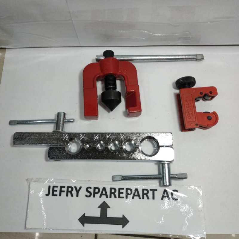 Jual Flaring Single Ct 195 + Cutter Pipa Mini Ct 128 Flaring Tool Di ...