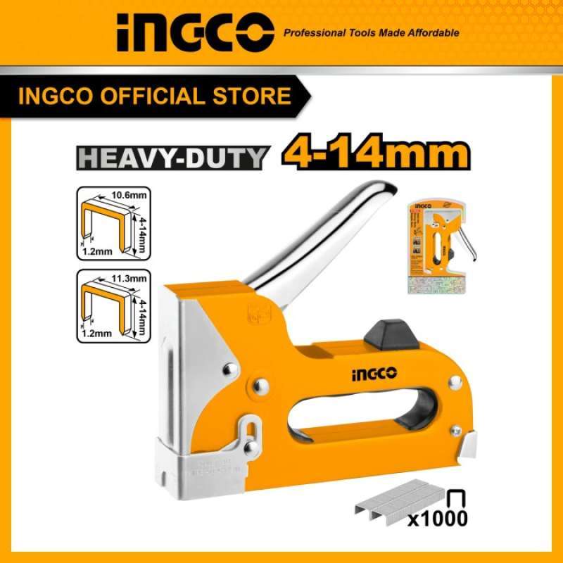 Jual Paku Staples Hekter Gun Tacker Tembak Manual Industrial Ingco ...