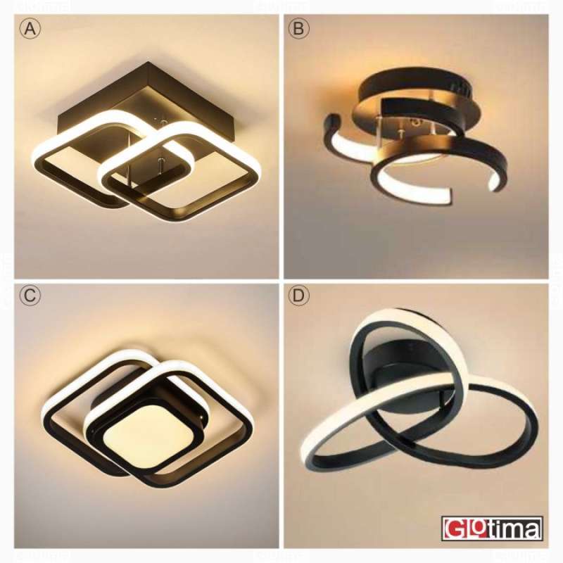 Jual Lampu Plafon Plafond Gantung Hias Led Modern Ceiling Light 3 Warna ...