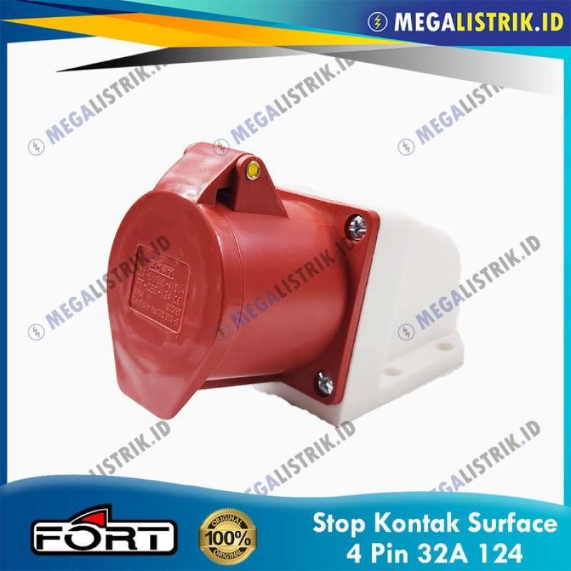 Jual Premium Fort Stop Kontak Industrial 4 Pin 32a / Socket Genset ...