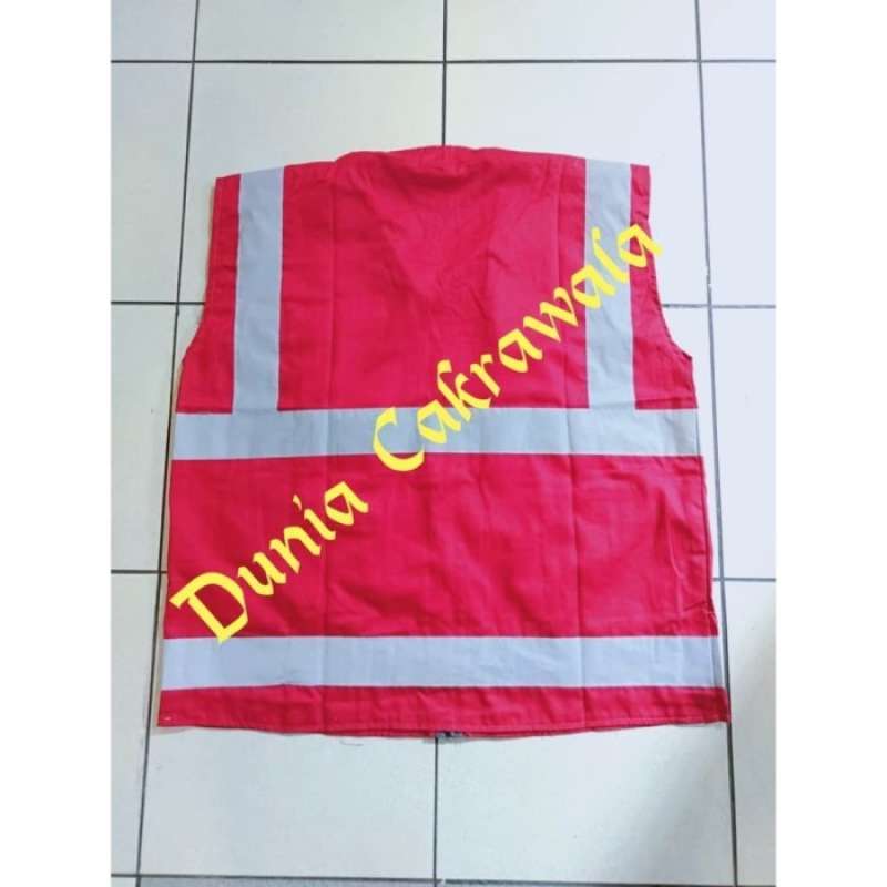 Promo Rompi Safety Bahan Drill Plus Logo K3 Dan Logo Bendera / Rompi ...