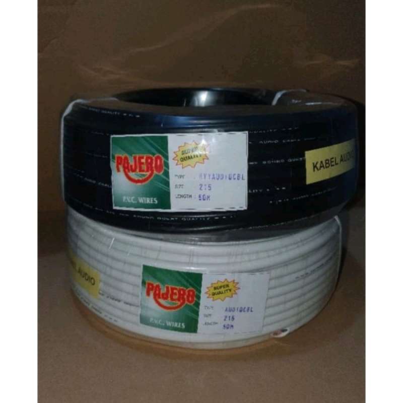 Jual Kabel Hyo 2x1.5 50 Meter Pajero Kabel Listrik Serabut 2x1.5 Pajero ...