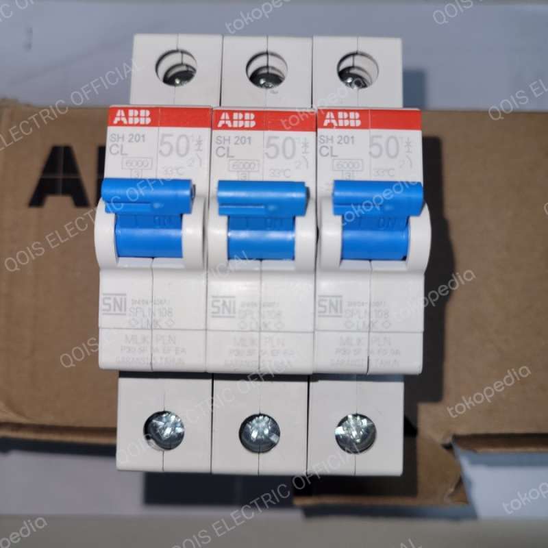 Jual Mcb 50 Amper 1phase Abb Pln Original Sni - 50amper Di Seller Shin ...