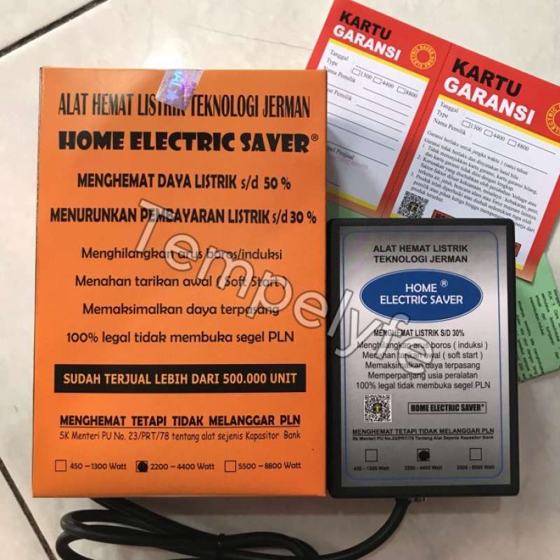 Jual Penghemat Listrik-home Electric Saver Original 2200 - 4400 Watt ...