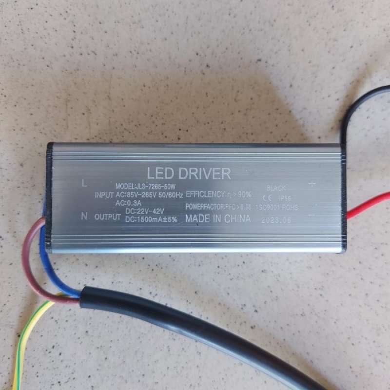 Jual Trafo Driver Lampu Pju Sorot Led 50 Watt Output Dc 24-40 Volt Di ...