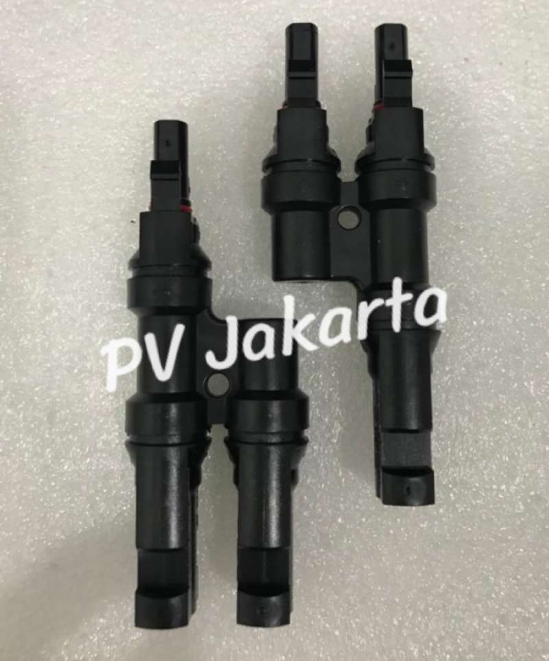 Jual Mc4 Connector Cabang 2 Konektor Paralel Solar Panel Cabang 2 T2 Di ...