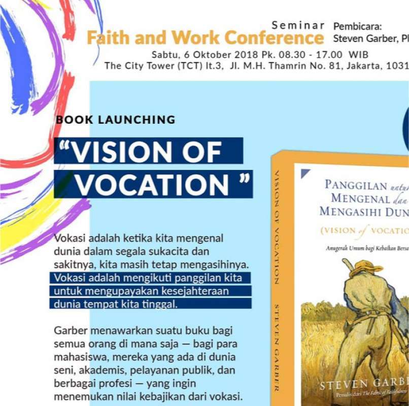 Promo Buku Steven Garber - Vision Of Vocation Terjemahan Indonesia ...