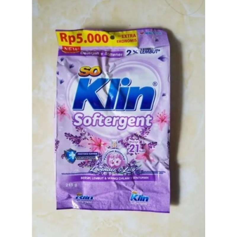 Jual So Klin Softergent Detergen Powder 215gr - So Klin Liquid Cair ...